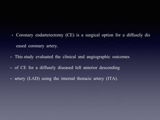 Endarterectomy | PPTX