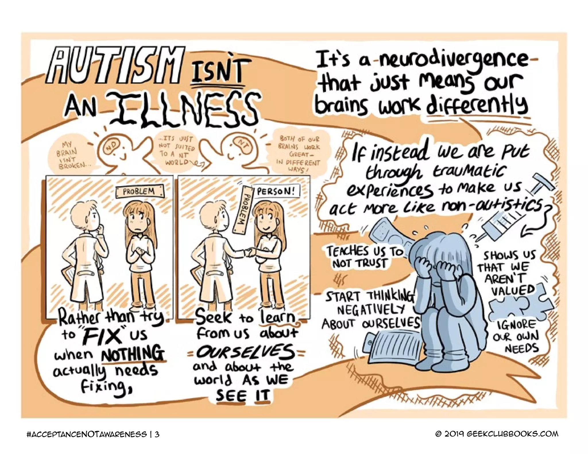 Autism Comic on 10 Reasons to End Autism Awareness | PDF