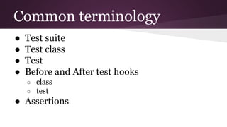 Intro to java test frameworks | PPT