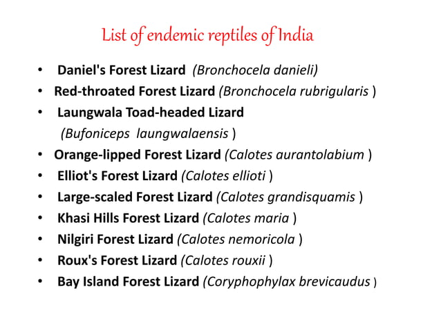 Endemic animals of india2 | PPTX