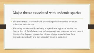Endemic species | PPTX