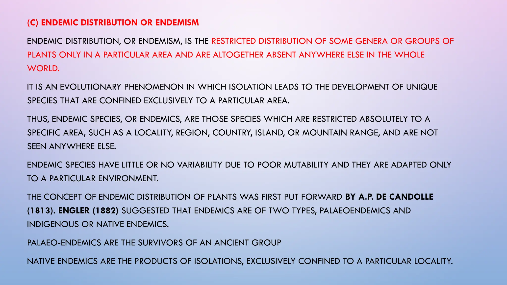ENDEMISM,PROPERTIES AND IMPORTANCE .pptx