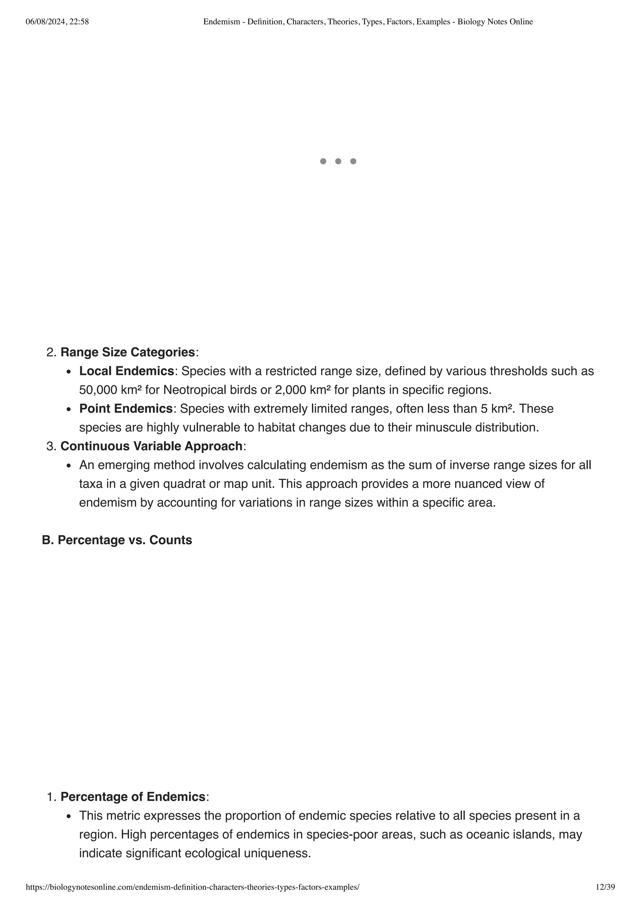 Endemism - Definition, Characters, Theories, Types, Factors, Examples ...