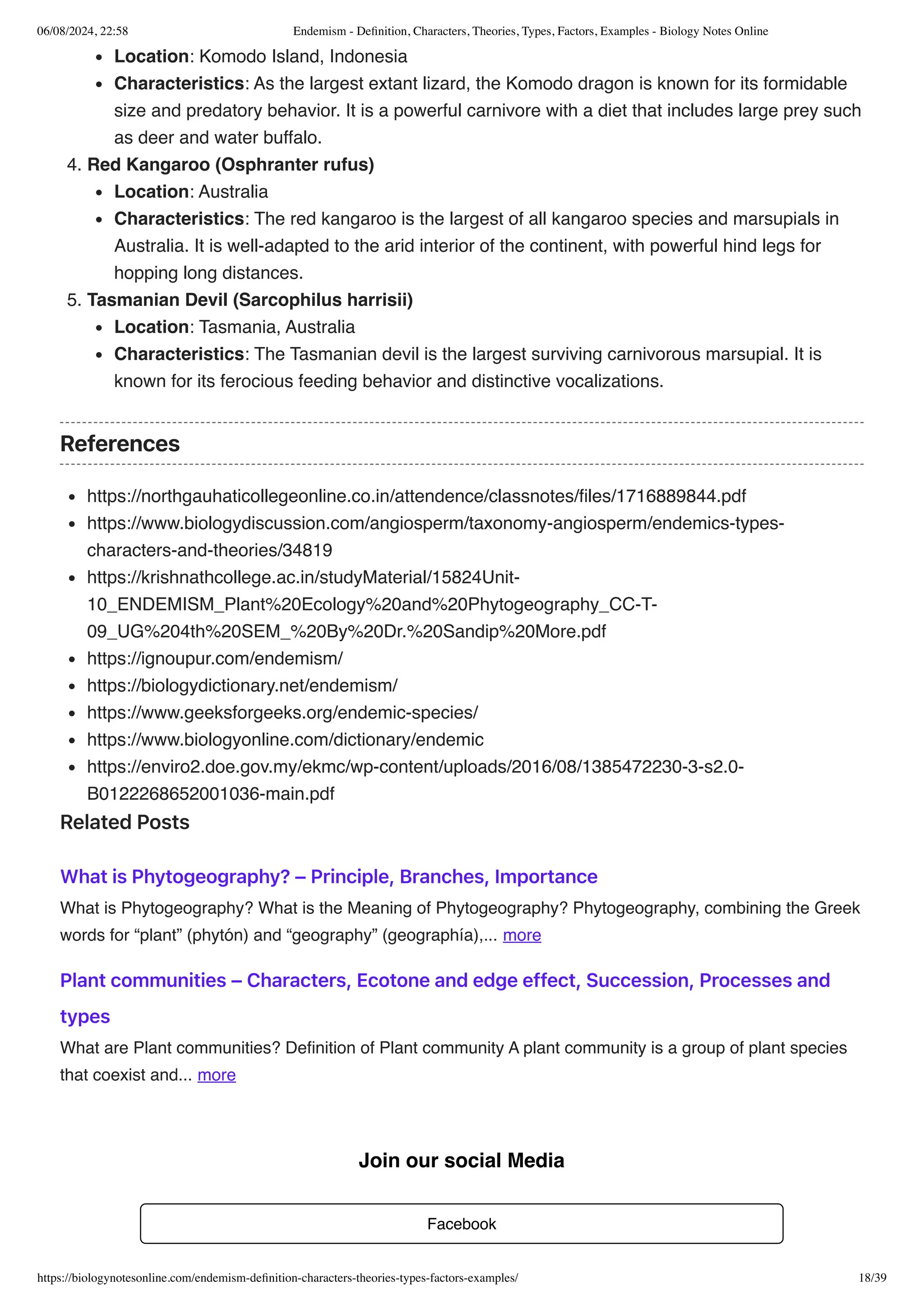 Endemism - Definition, Characters, Theories, Types, Factors, Examples ...