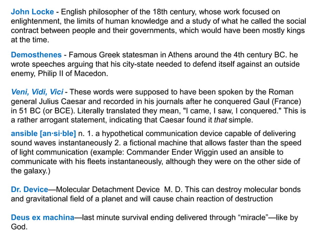 Ender’s Game | PPT