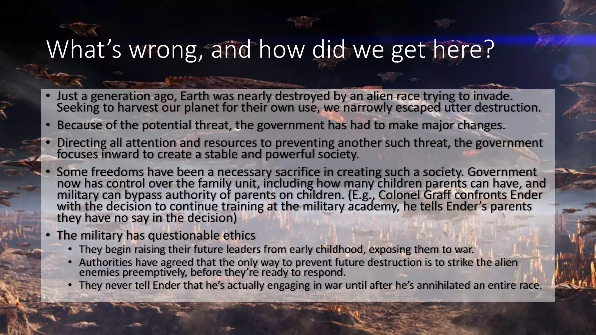 Ender’s Game Presentation | PPTX