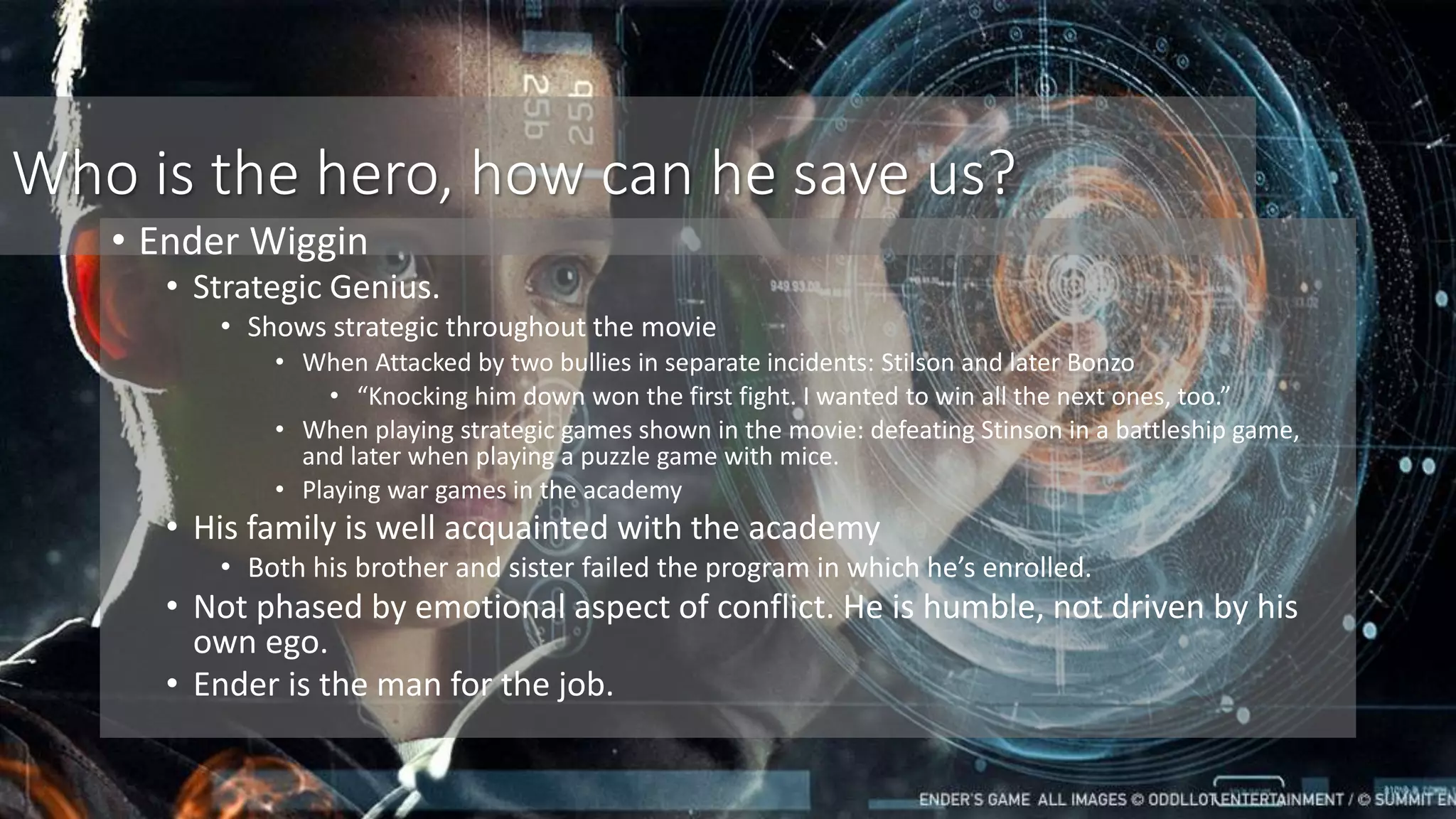 Ender’s Game Presentation | PPTX