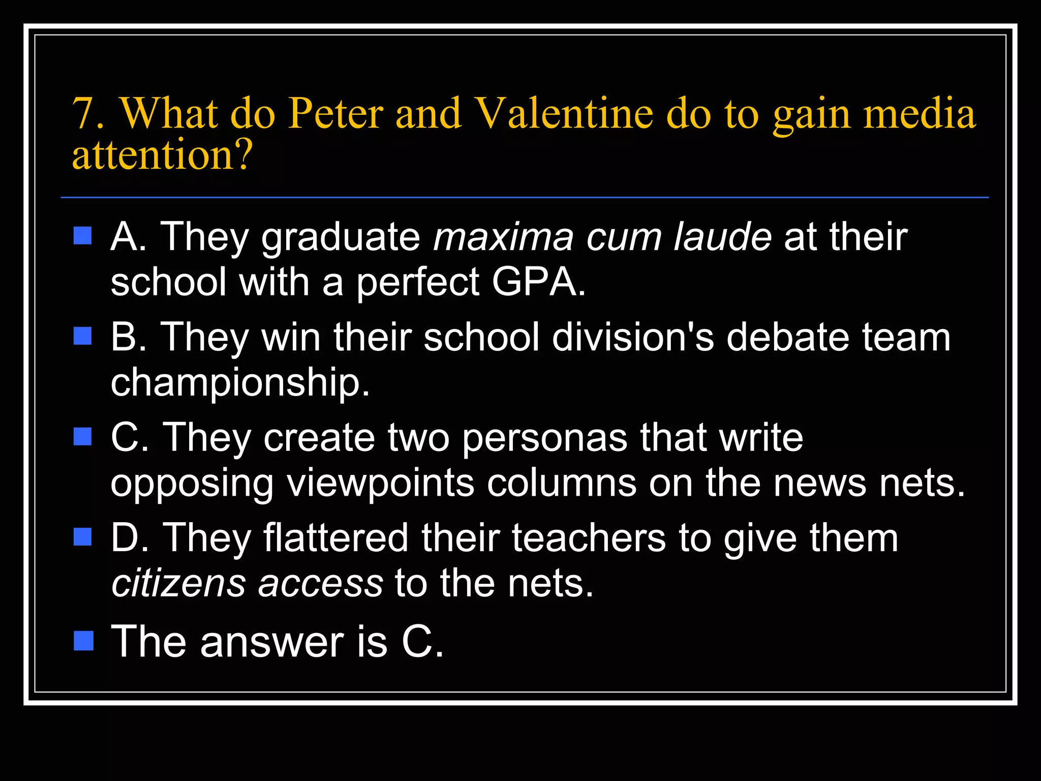 Enders Game Quiz Show | PPT