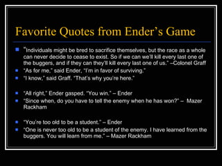 Enders Game Enemy Quotes