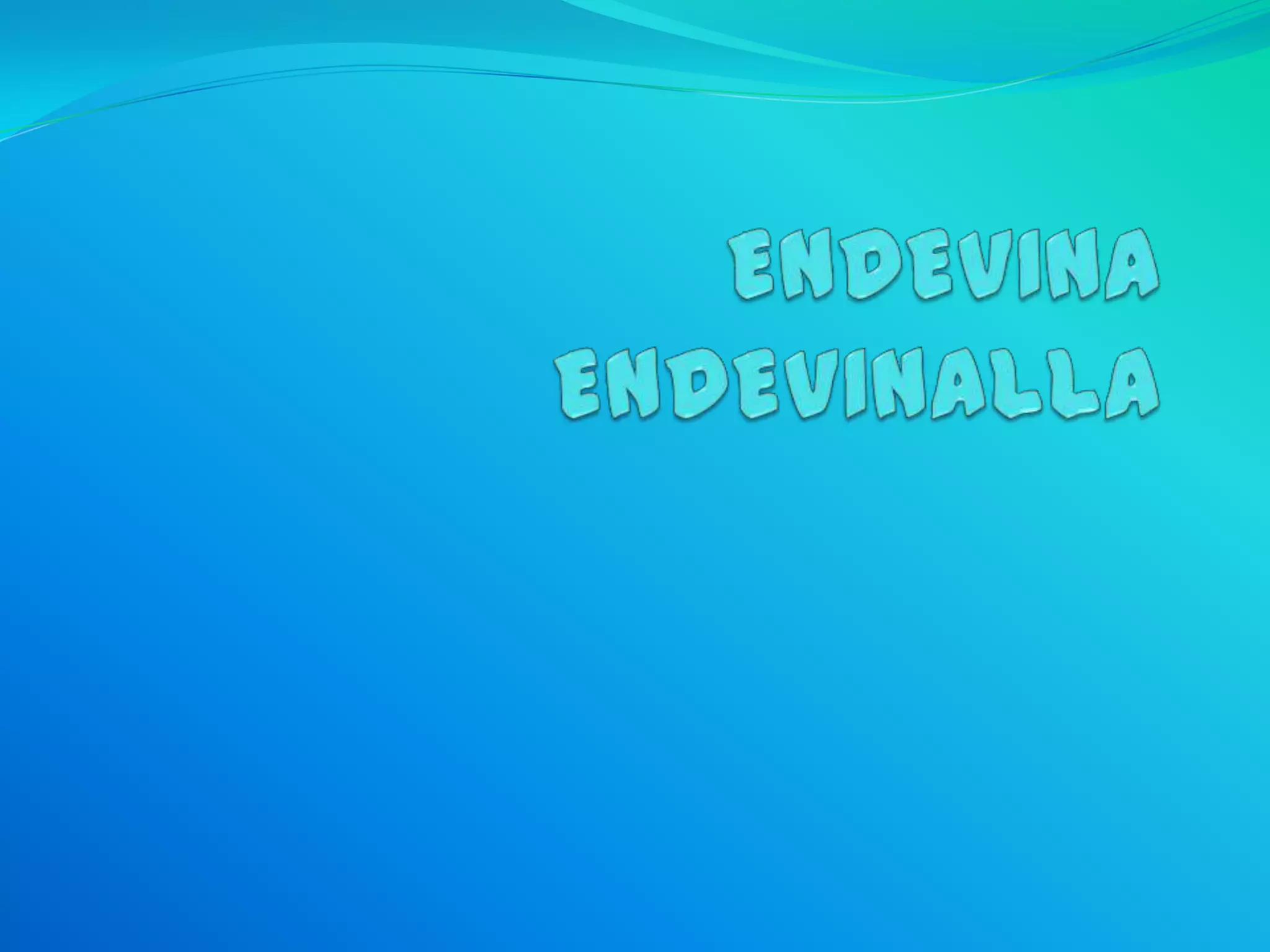 Endevinalles | PPSX