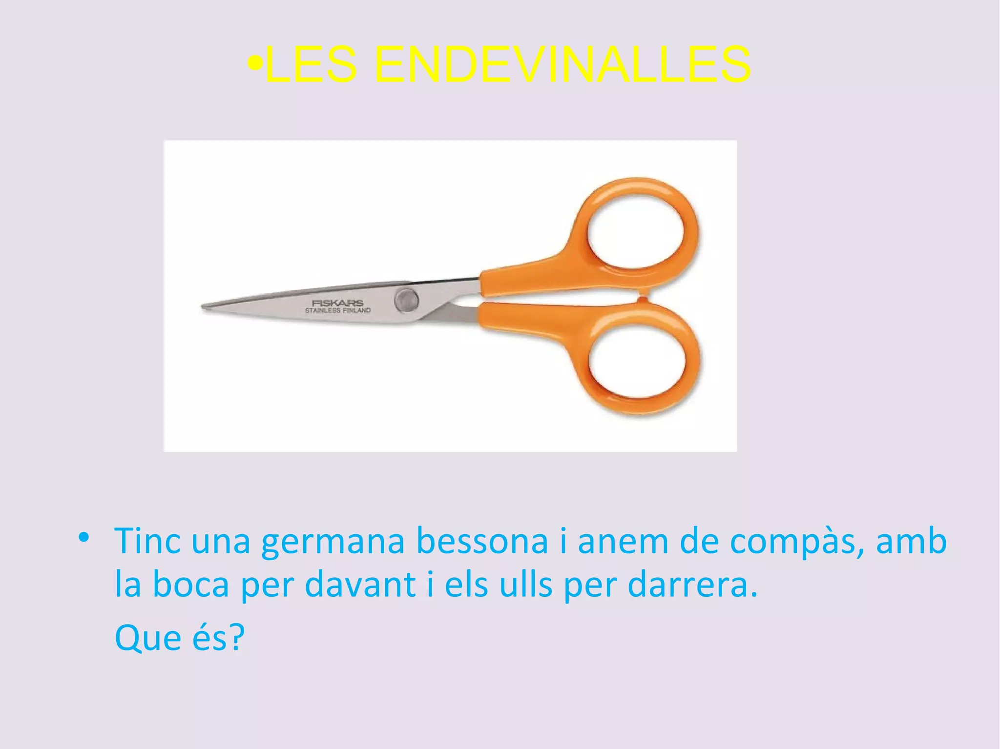 ENDEVINALLES VISUALS 6è B (part 1) | PPT