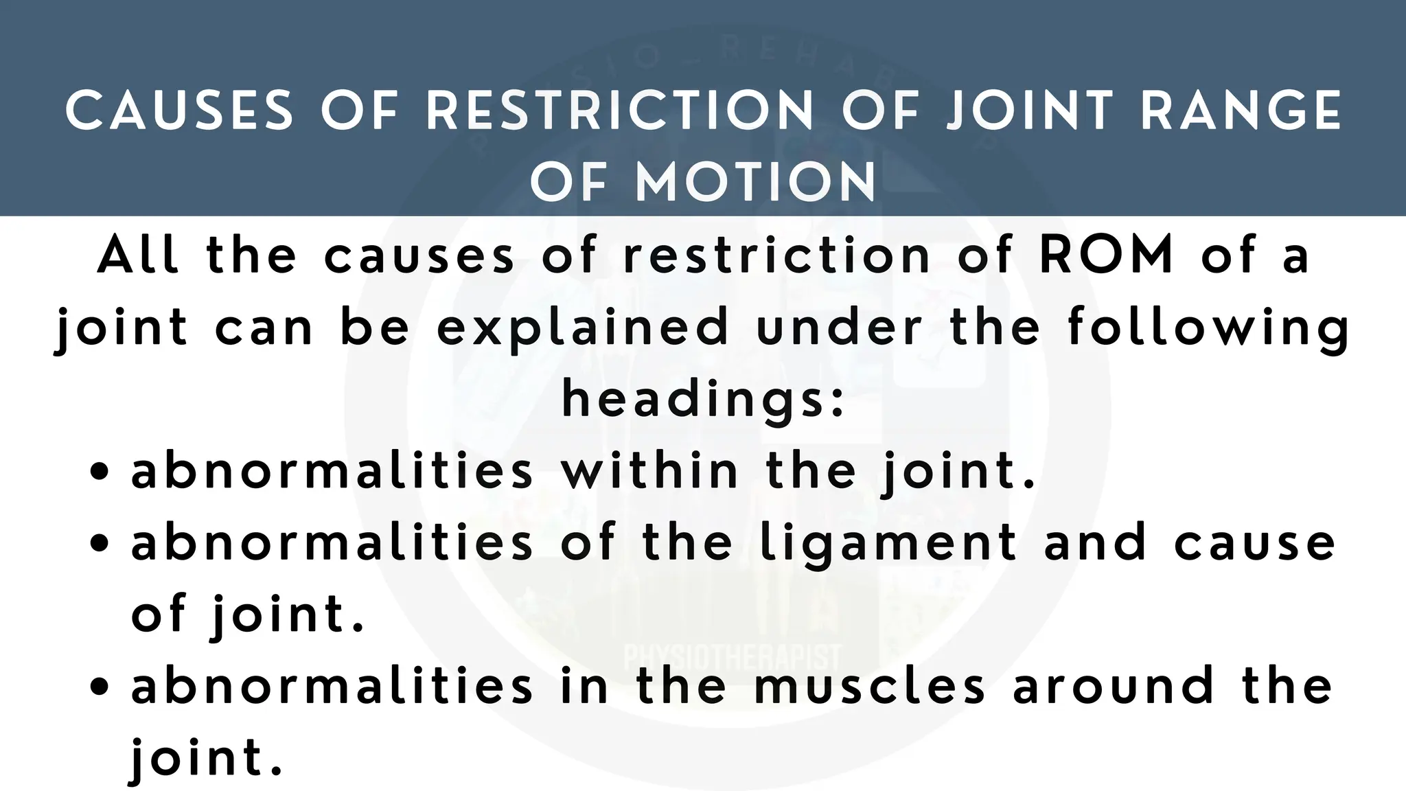 End Feel -joint end feel - Normal and Abnormal end feel | PDF