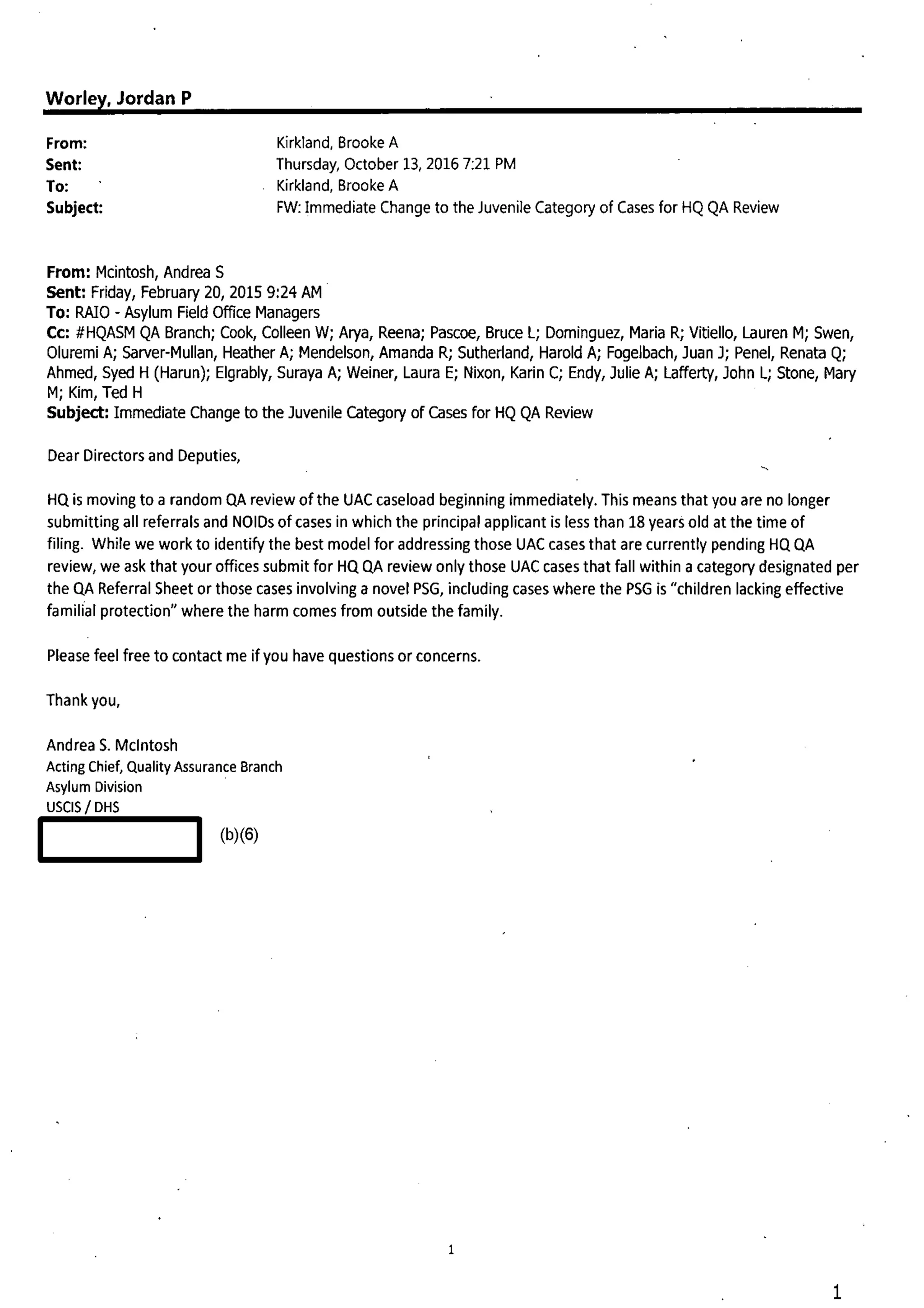 Politics over the law: USCIS' Violation of TVPRA for child asylum ...