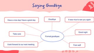 Ending a conversation and saying goodbye | PPTX