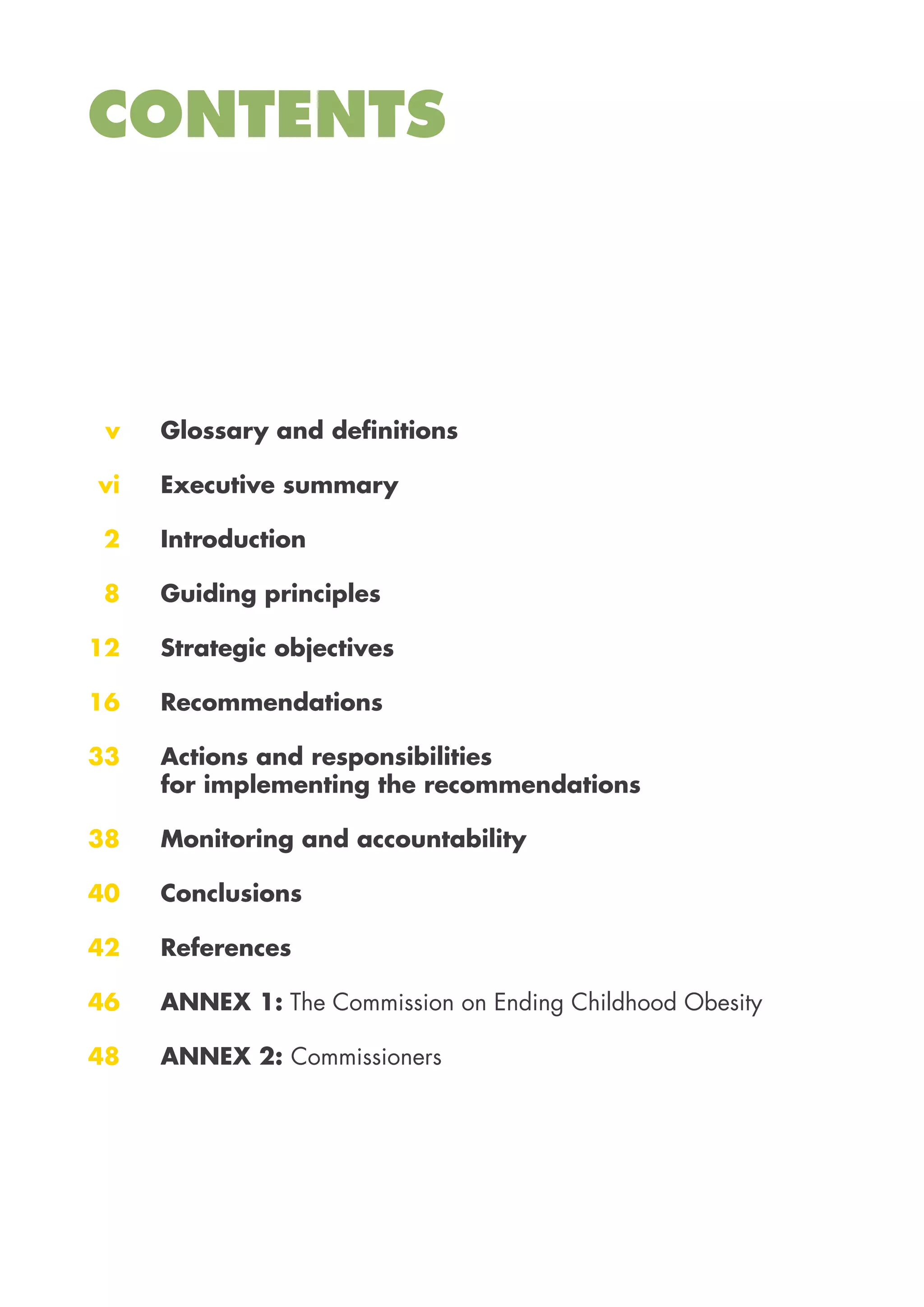 Ending childhood obesity WHO Commissioned report | PDF