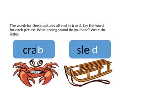 ENDING CONSONANTS for people who want to save it | PPTX