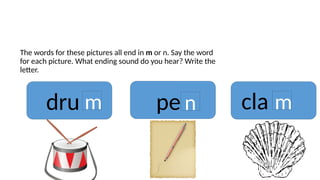 ENDING CONSONANTS for people who want to save it | PPTX