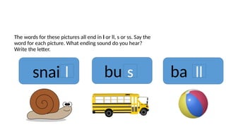 ENDING CONSONANTS for people who want to save it | PPTX