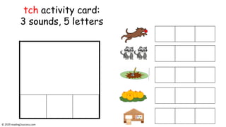 Teaching Kids Ending Digraphs ck, nt, tch | PDF