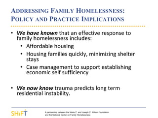 Ending Family Homelessness Webinar: Identifying Effective Interventions ...