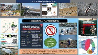 Ending global plastic pollution poster fot | PPTX