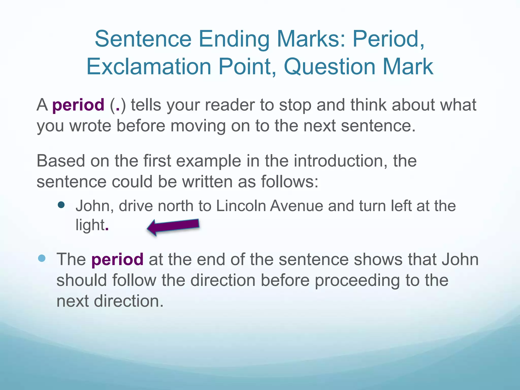 Ending punctuation presentation | PPTX