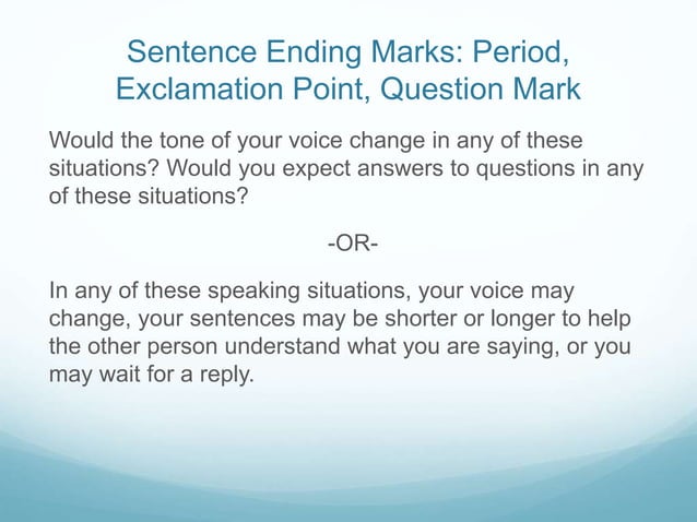 Ending punctuation presentation | PPTX
