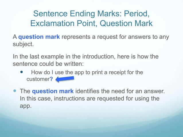 Ending punctuation presentation | PPTX