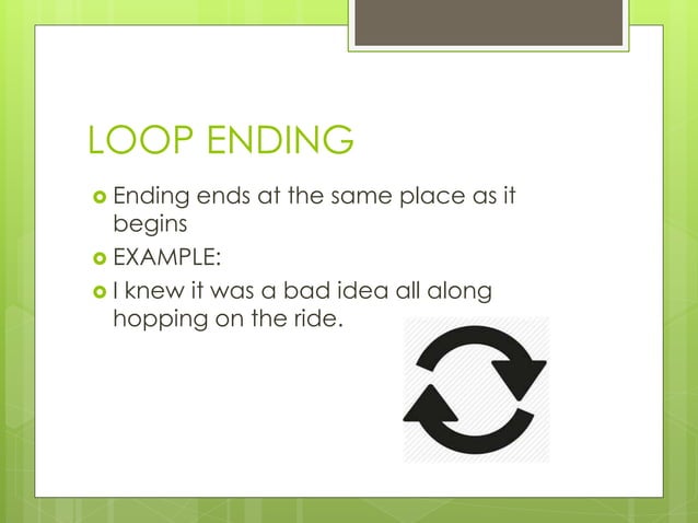 Endings for personal narrative | PPT