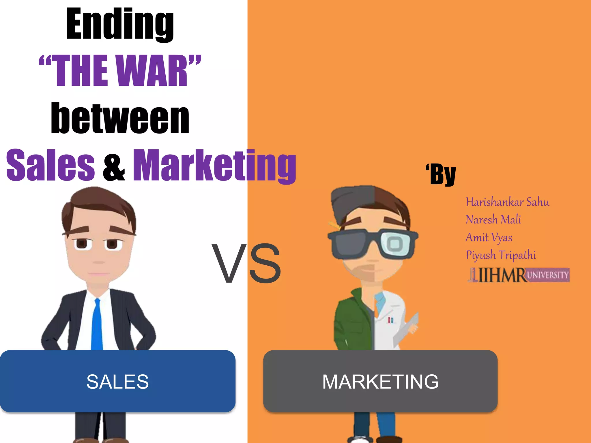 Ending the war between sales and marketing marketing | PPTX