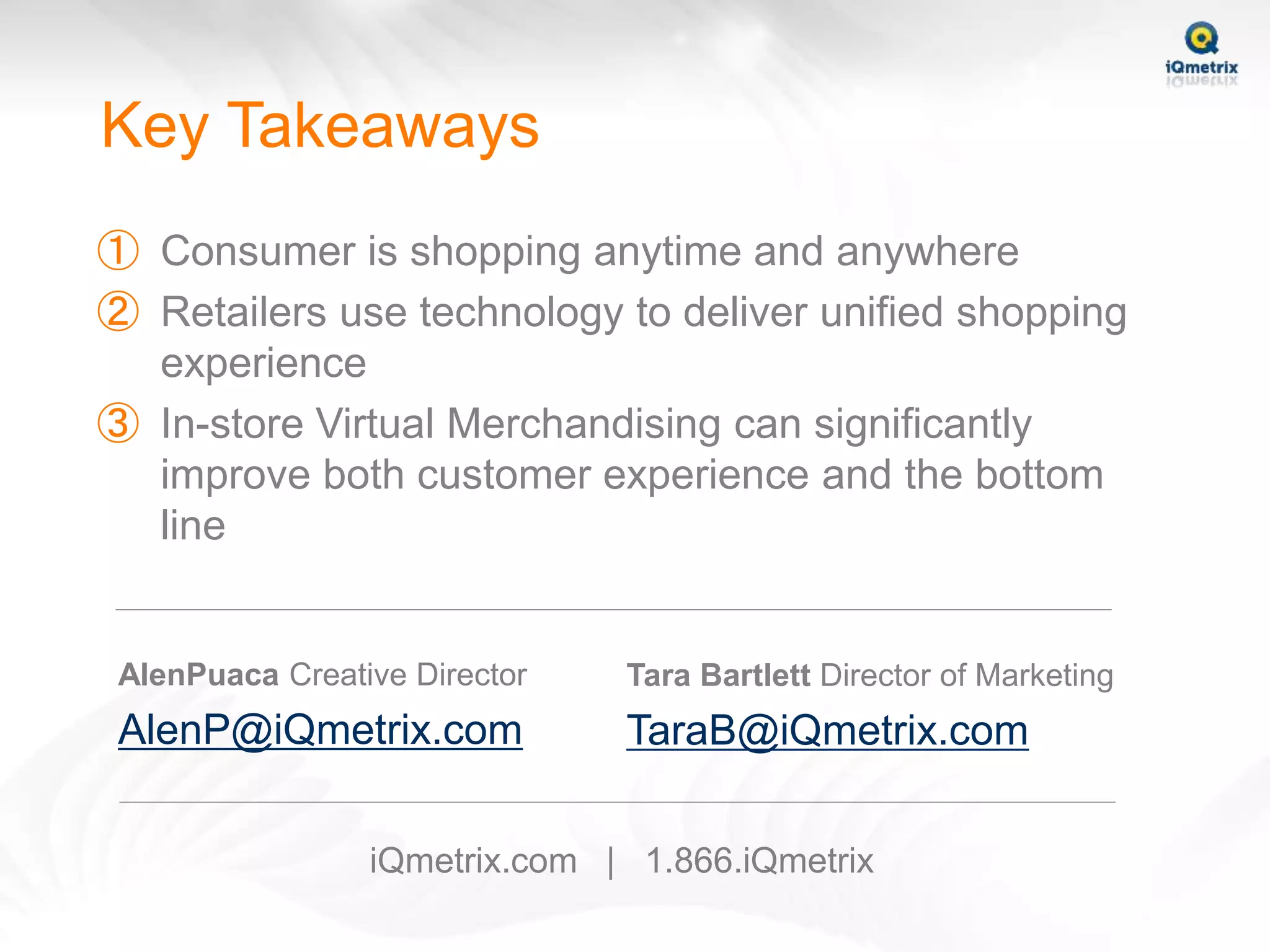 Endless Aisle Virtual Merchandising In An Omnichannel Marketplace | PPTX