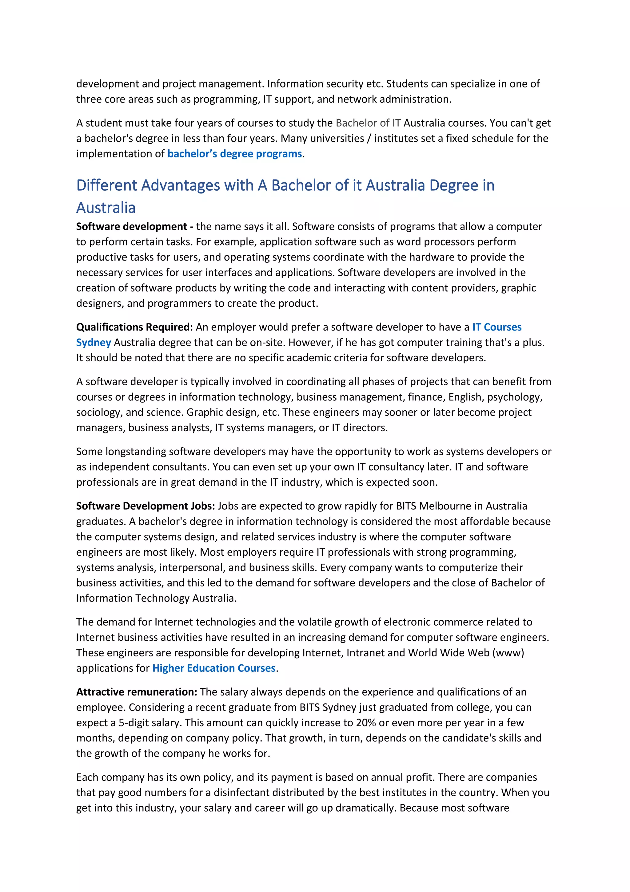 Information Technology Courses | PDF