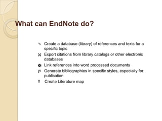 Endnote | PPT