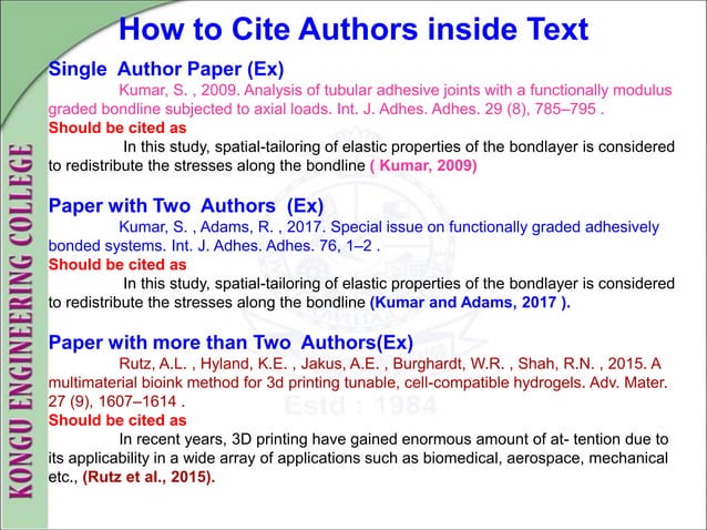 Reference Style & EndNote | PPT