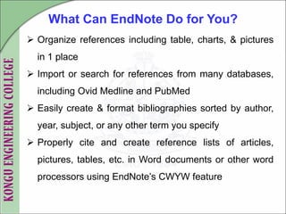 Reference Style & EndNote | PDF