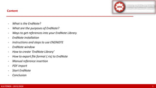 EndNote | PPTX