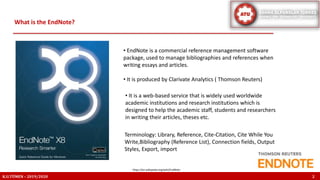 EndNote | PPTX