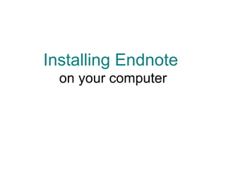 Research Simplified Using EndNote | PPT
