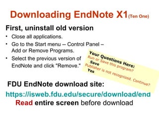 Research Simplified Using EndNote | PPT