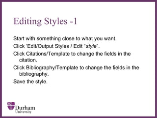 Introduction to Endnote | PPT