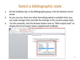 EndNote training | PPTX