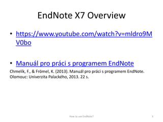 EndNote training | PPTX