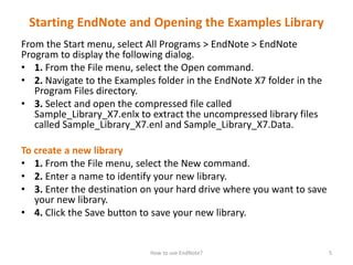EndNote training | PPTX