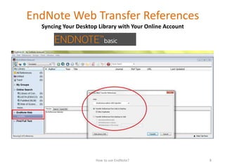 EndNote training | PPTX