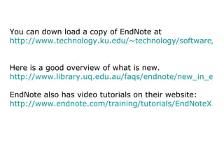 Endnote FAQs | PPT