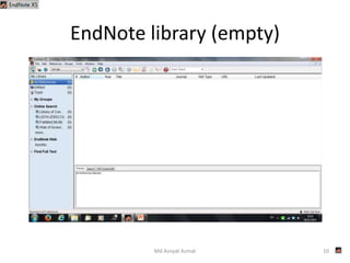 EndNote Workshop | PPTX