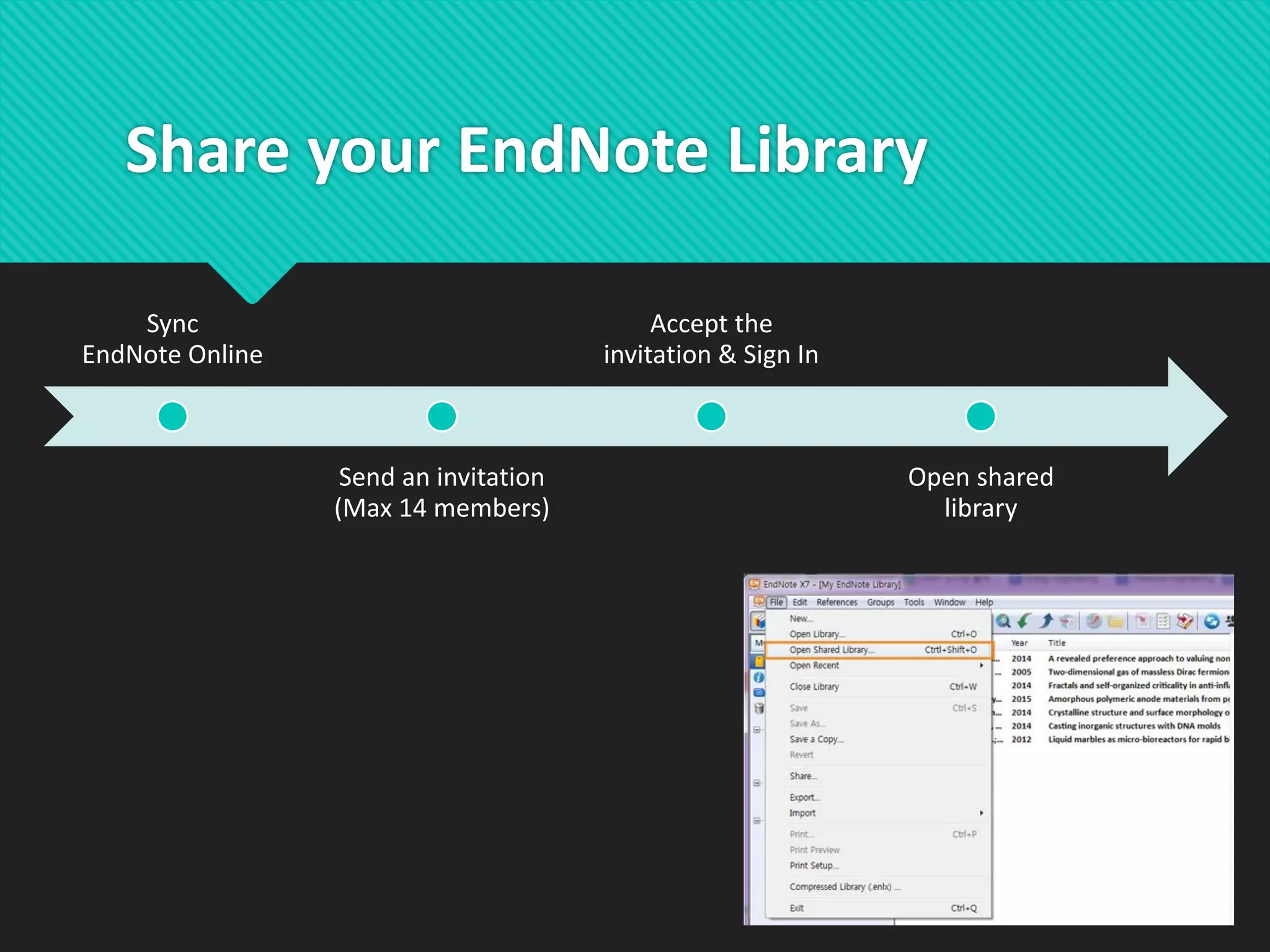 EndNote training for beginners(201411) ppt_upload | PDF
