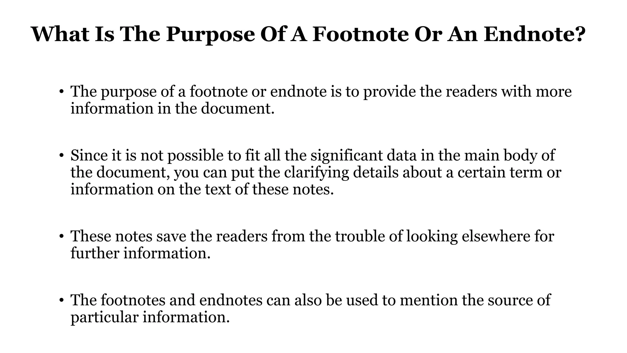 Endnote vs footnote | PPTX