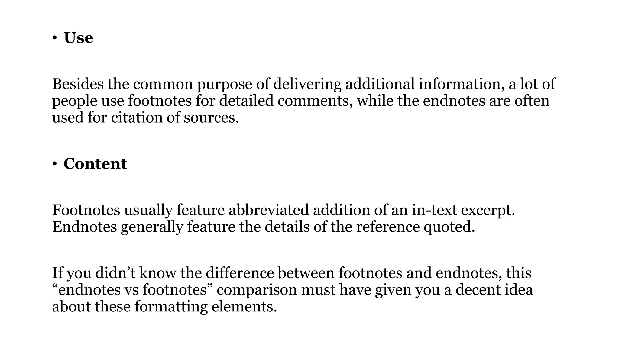 Endnote Vs Footnote Pptx