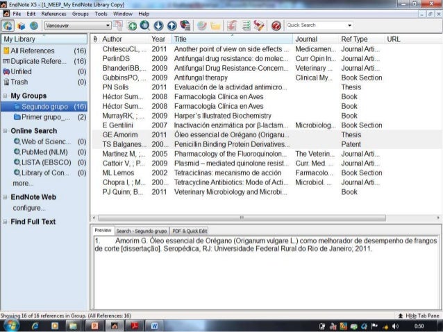 EndNote X5 con ingreso manual